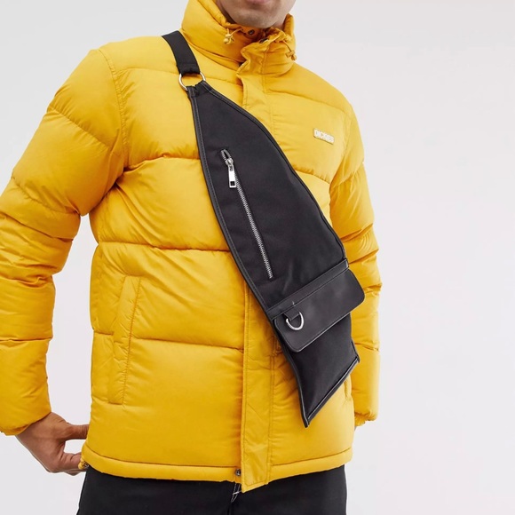 ASOS | Bags | Nwt Asos Design Cross Body Flight Bag In Black With Front ...